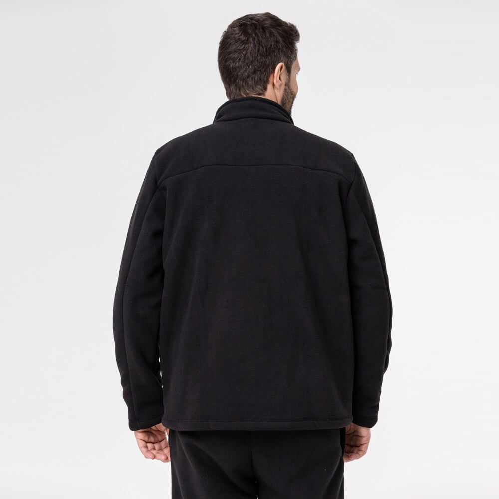 Fleece Térmico Masculino Meio Zíper Forrado em Lã - 916 Preto - Goradin ...